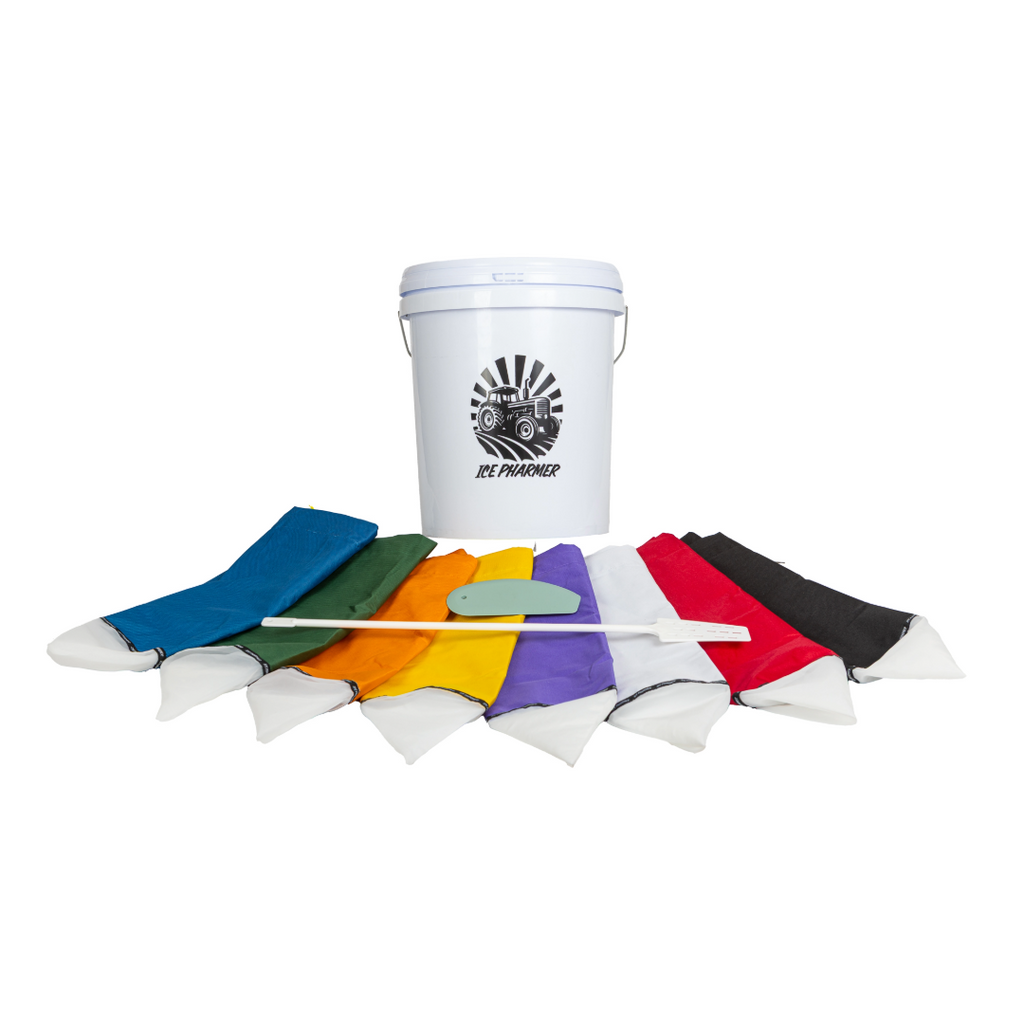 IcePharmer 5 & 8 Tier 5 Gallon Bubble Bag Set with 20L Bucket