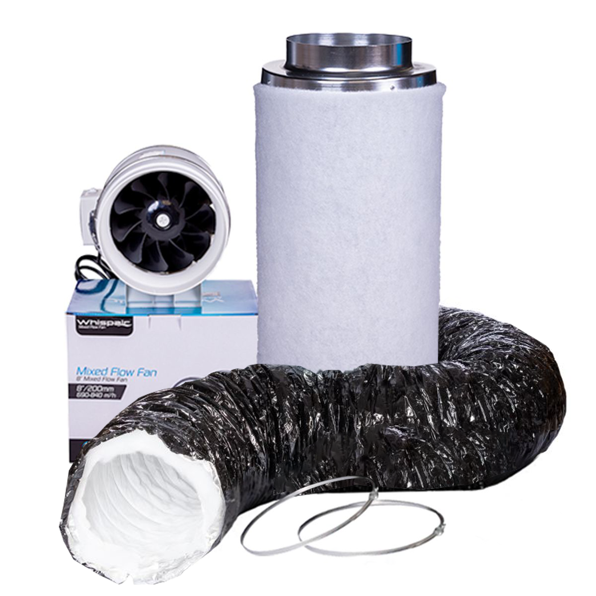 WhispAir Mixed Flow Ventilation Kit - Full hobby Extraction System